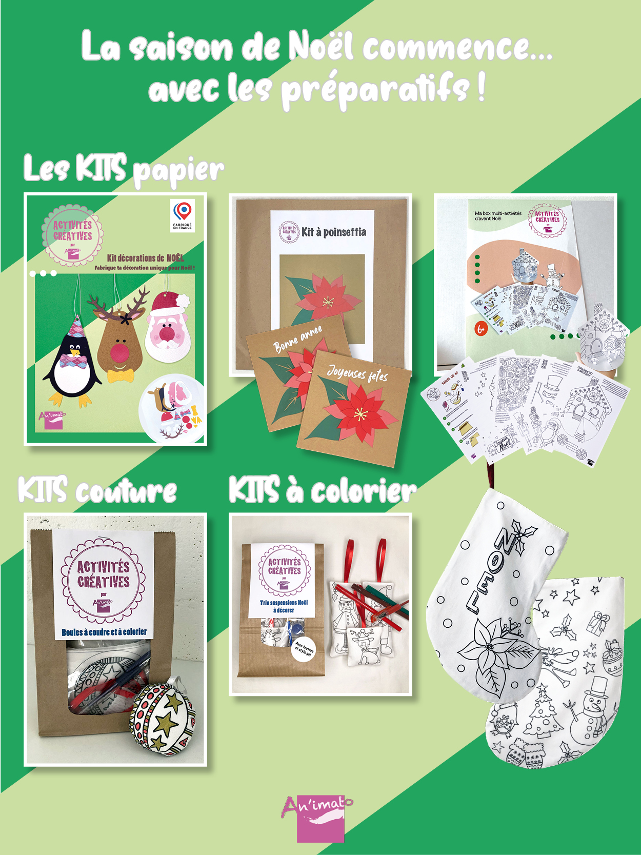 On se prépare ! | An'imato kits créatifs coloriages lavables